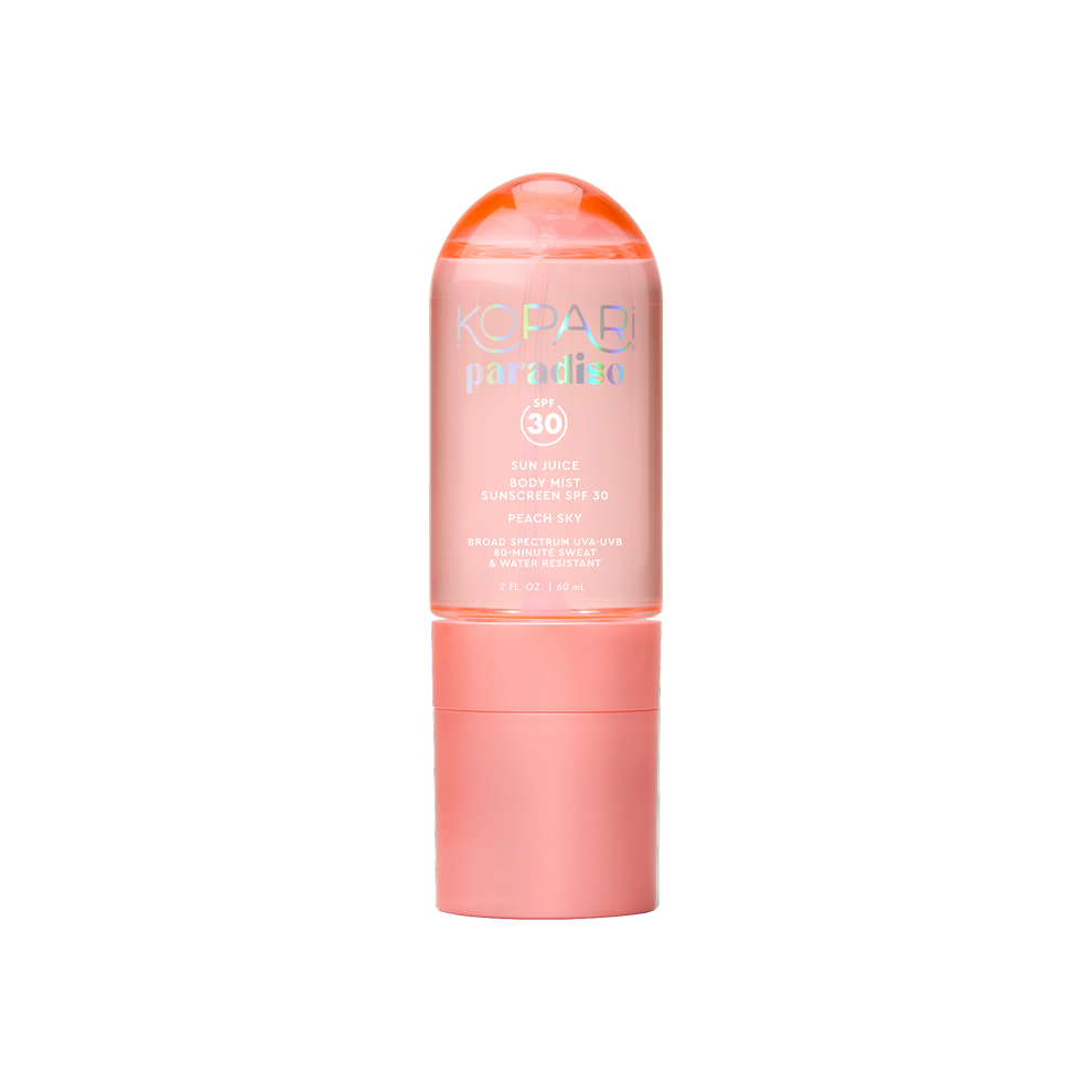 NEW! Paradiso Sun Juice Body Mist Sunscreen SPF30 - Peach Sky – Kopari ...